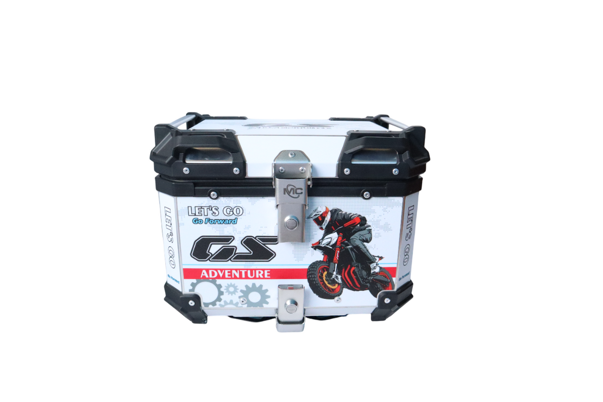 Aluminium 45 Litre Graphic White Black Speed GS – GTR Pitstop