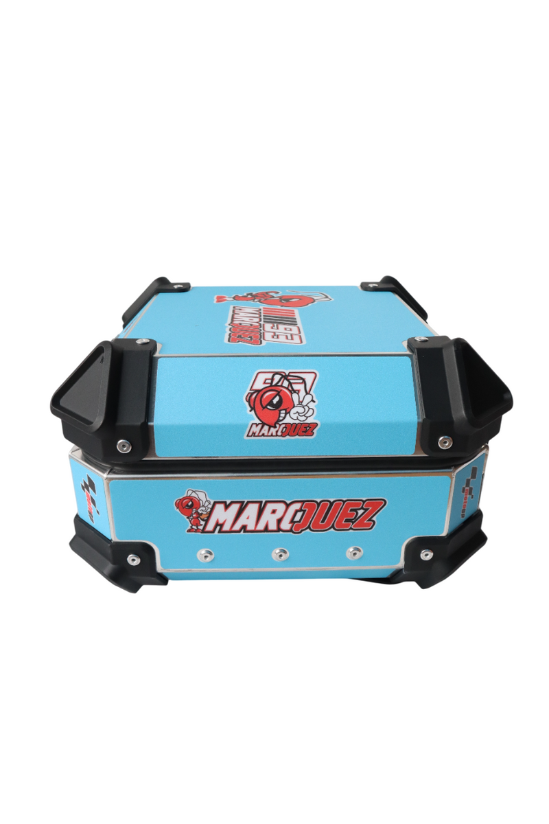 Aluminium 15 Litres Graphic Blue Moto GP Top Box – GTR Pitstop