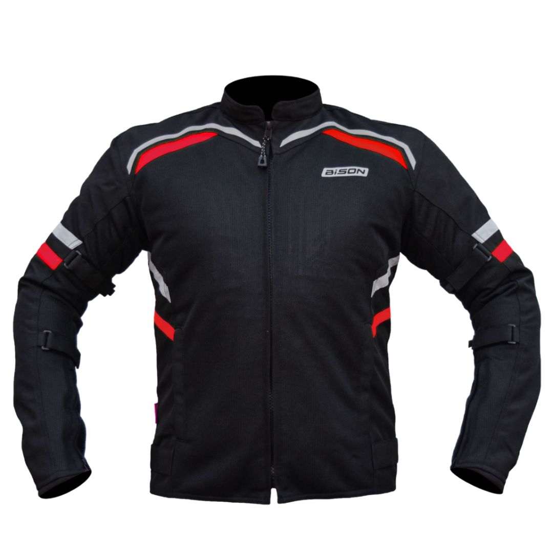 BISON RAPTOR V.2 – BLACK RED JACKET – GTR Pitstop