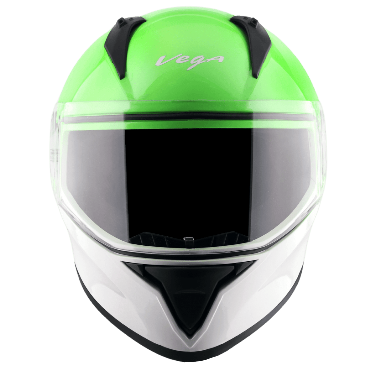 Bolt Dual Color Helmet - White Green – GTR Pitstop